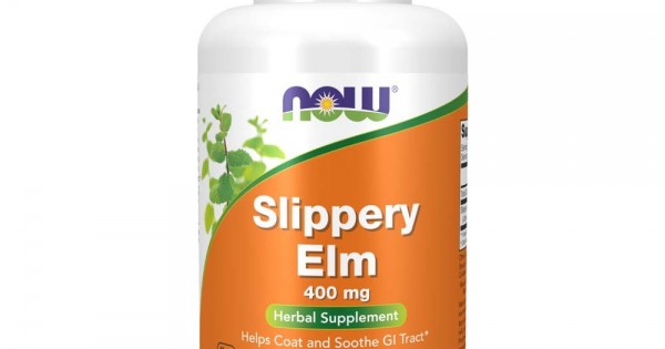 NOW Slippery Elm 400 мг 100 растителни капсули | Страхотна цена